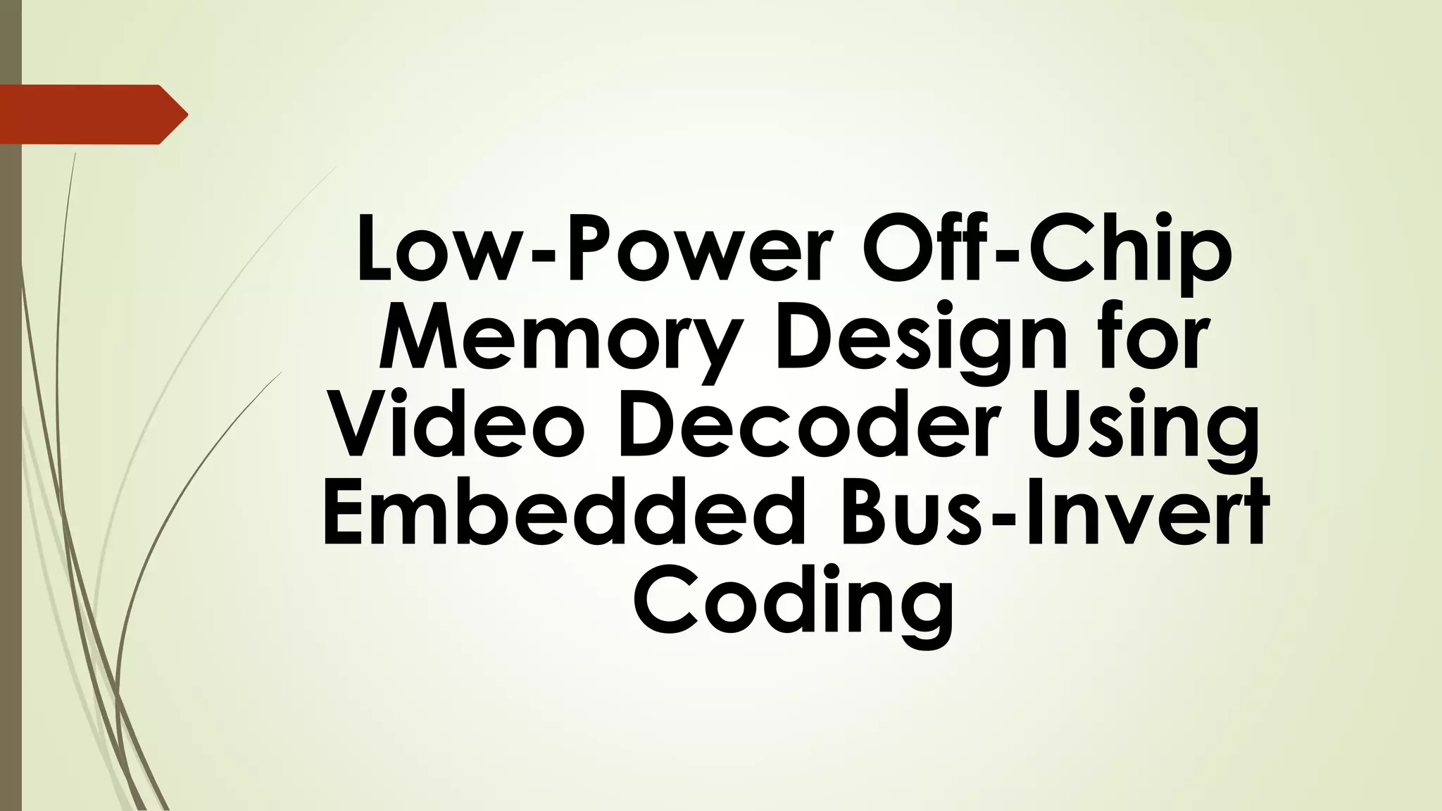 Memory mapping techniques and low power memory design | PPTX