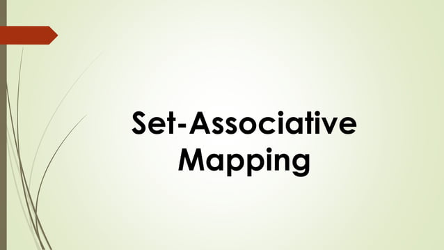 Memory mapping techniques and low power memory design | PPT