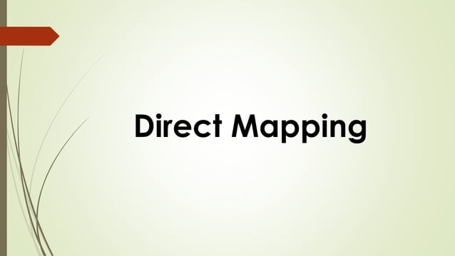Memory mapping techniques and low power memory design | PPTX