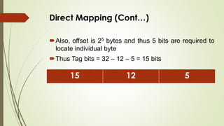 Memory mapping techniques and low power memory design | PPTX