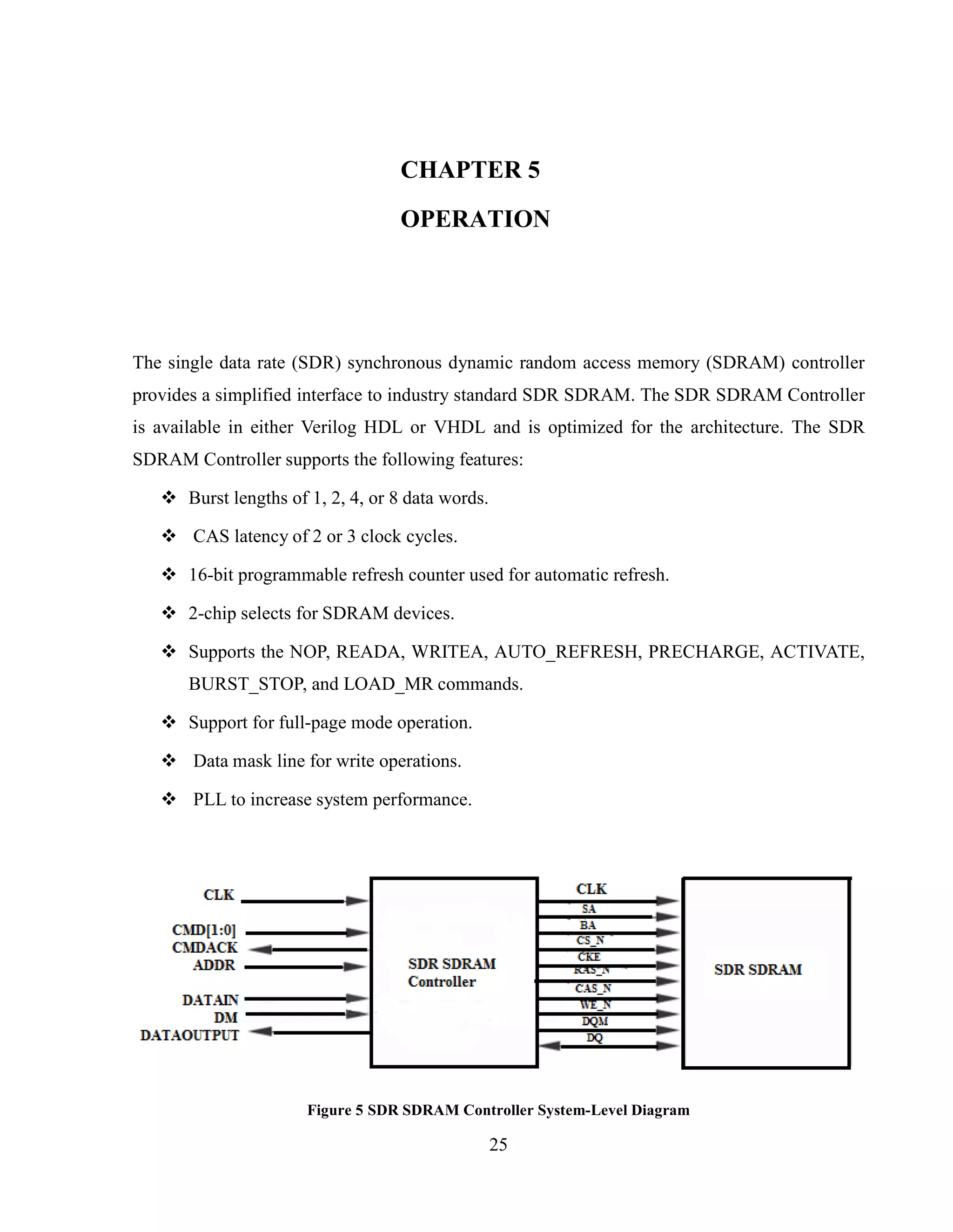 Memory map selection of real time sdram controller using verilog full ...