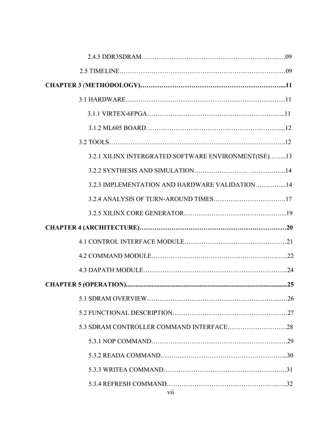 Memory map selection of real time sdram controller using verilog full ...