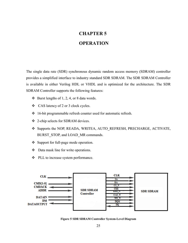 Memory Map Selection Of Real Time Sdram Controller Using Verilog Full