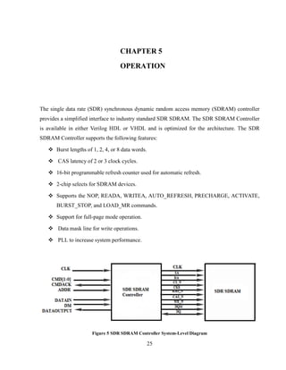 Memory map selection of real time sdram controller using verilog full project report | PDF