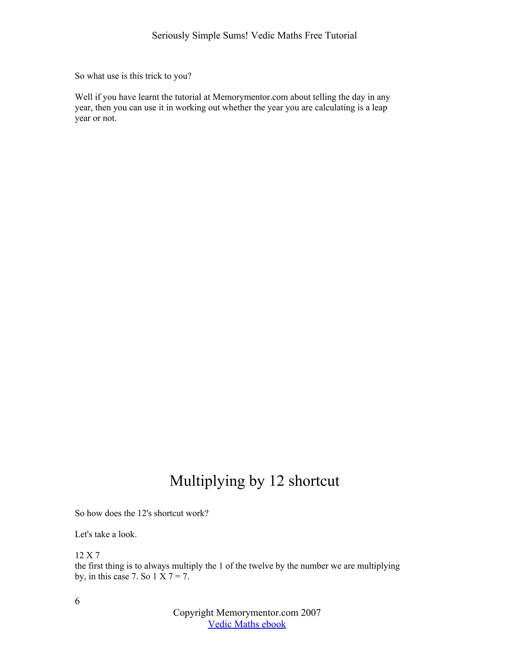 Memorymentor maths tips | PDF