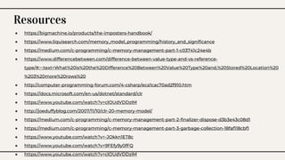 Memory models in c# | PPTX | Programming Languages | Computing