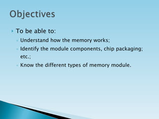 Memory module | PPT