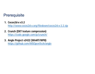 Memory Optimization in Cocos2d-x WP8 using Compressed Textures | PPT