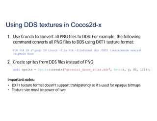 Memory Optimization in Cocos2d-x WP8 using Compressed Textures | PPT