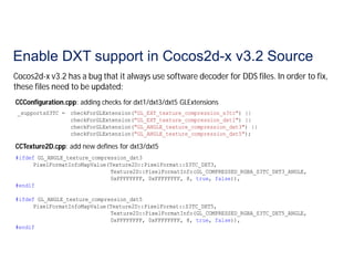 Memory Optimization in Cocos2d-x WP8 using Compressed Textures | PPT