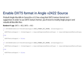 Memory Optimization in Cocos2d-x WP8 using Compressed Textures | PPT