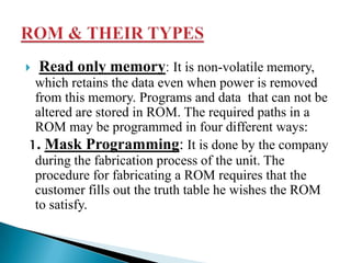 Memory organisation | PPTX