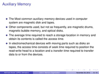 Memory organization | PDF