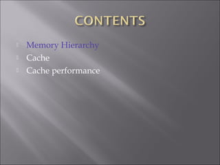 Cache memory ... | PPT