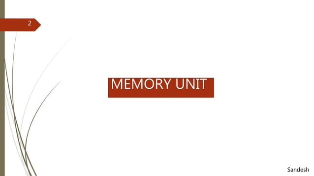 Memory organization (Computer architecture) | PPTX | Computing | Technology & Computing