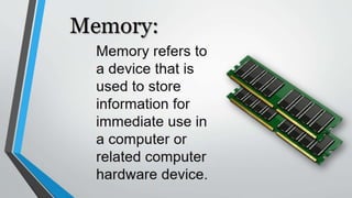Memory organization in computer architecture | PPT
