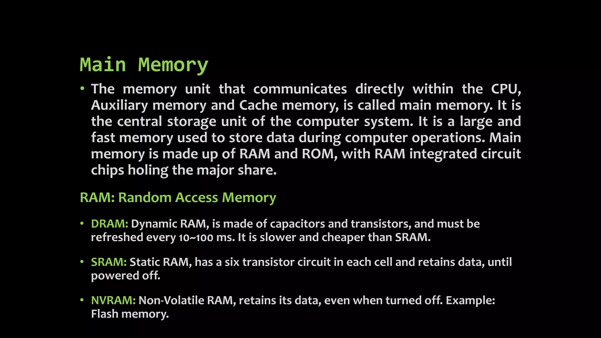 Memory organization in computer architecture | PPTX | Computing ...
