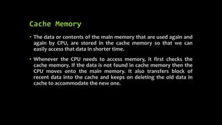 Memory organization in computer architecture | PPTX | Computing | Technology & Computing