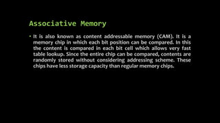 Memory organization in computer architecture | PPTX | Computing | Technology & Computing