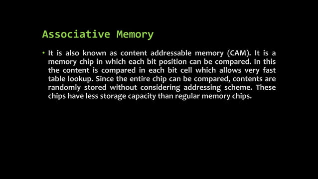 Memory Organization In Computer Architecture Pptx Computing