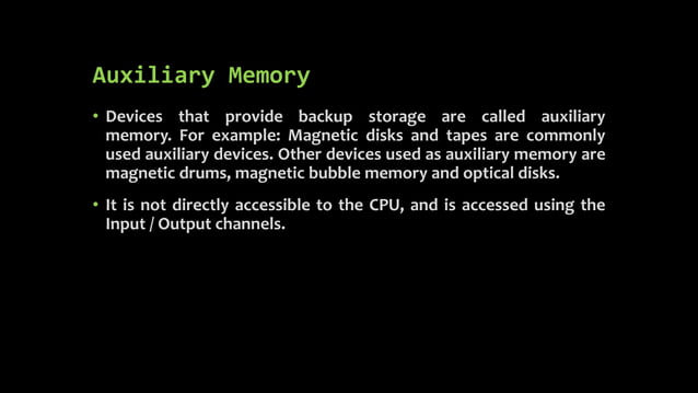 Memory Organization In Computer Architecture Pptx Computing