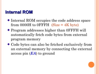 Memory organization of 8051 | PPT