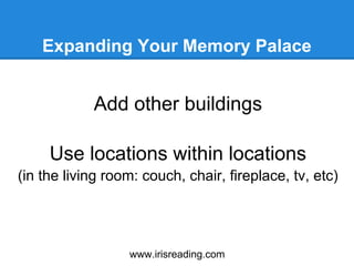 How To Improve Your Memory: The Memory Palace System | PDF