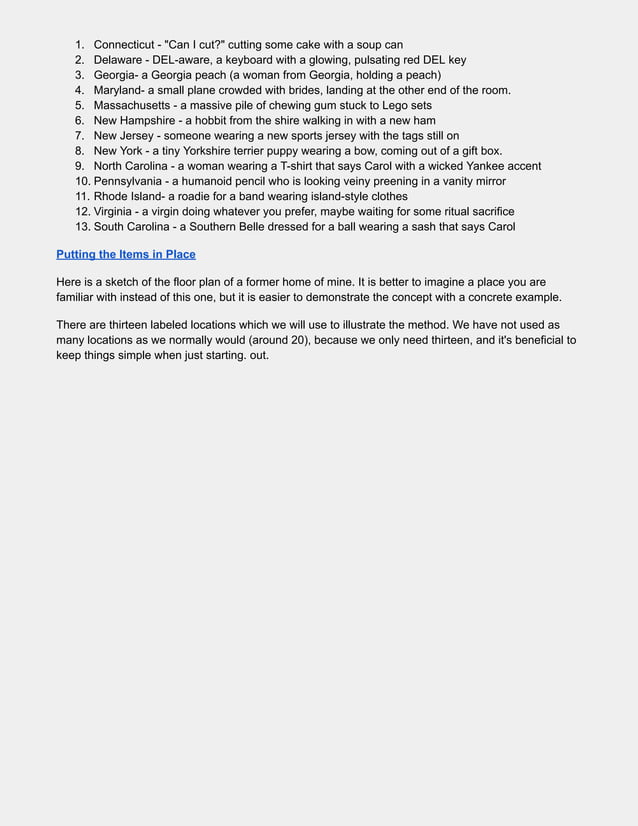 Memory Palace - The Method of Loci - An ancient but effective memory ...