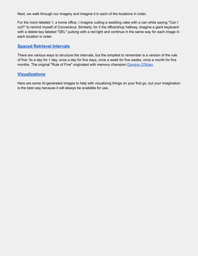 Memory Palace - The Method of Loci - An ancient but effective memory ...