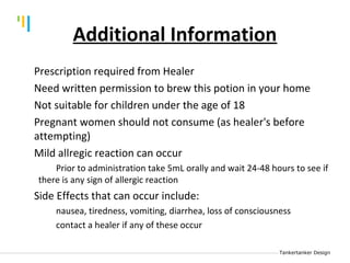Memory potion project | PPT