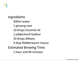 Memory potion project | PPT