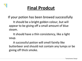 Memory potion project | PPT