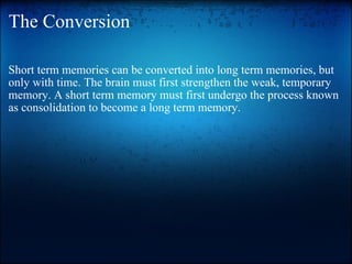 Memory, the types, and how it changes | PPT