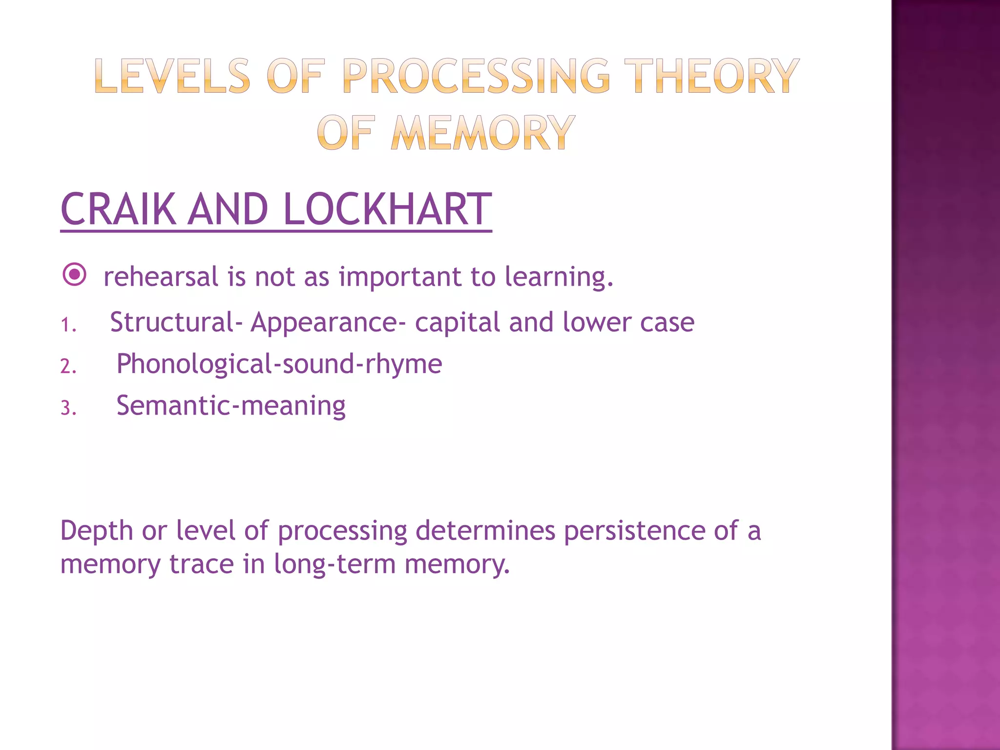 Memory Psychology powerpoint | PPTX