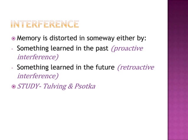 Memory Psychology powerpoint