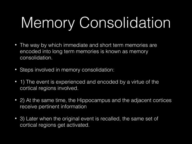 Neurobiology of Memory | PPT | Brain and Nervous System Disorders ...