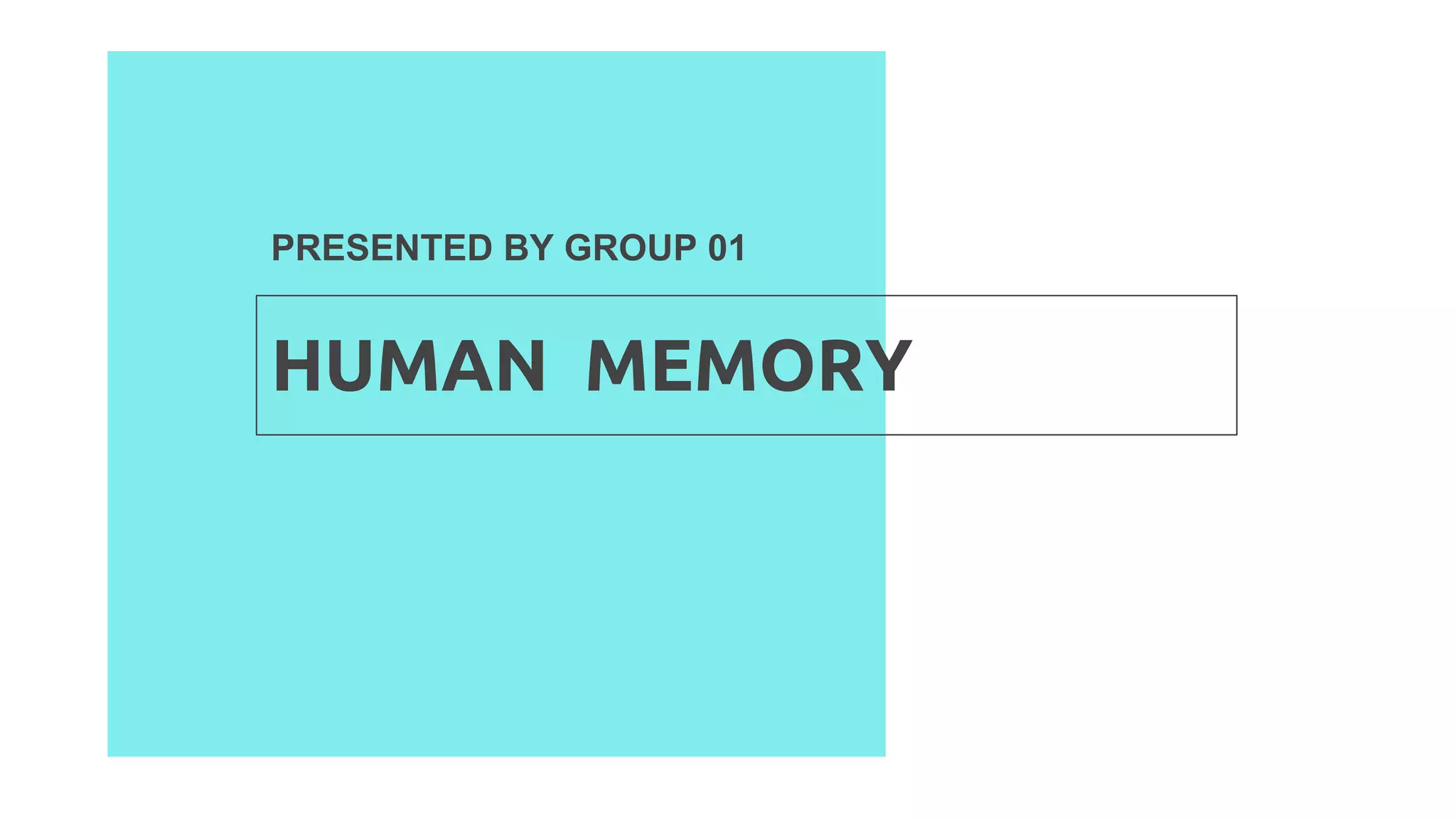 Memory presentation psychology | PPTX | Internet for Beginners | Internet