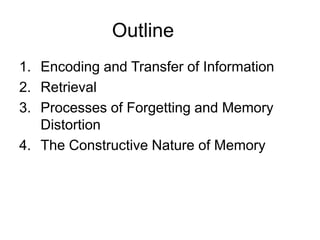 Memory processes | PPT