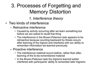 Memory processes | PPT