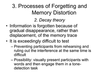 Memory processes | PPT