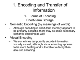 Memory processes | PPT