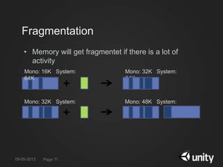 [UniteKorea2013] Memory profiling in Unity | PPTX