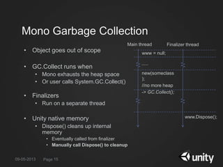 [UniteKorea2013] Memory profiling in Unity | PPTX