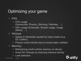 [UniteKorea2013] Memory profiling in Unity | PPTX