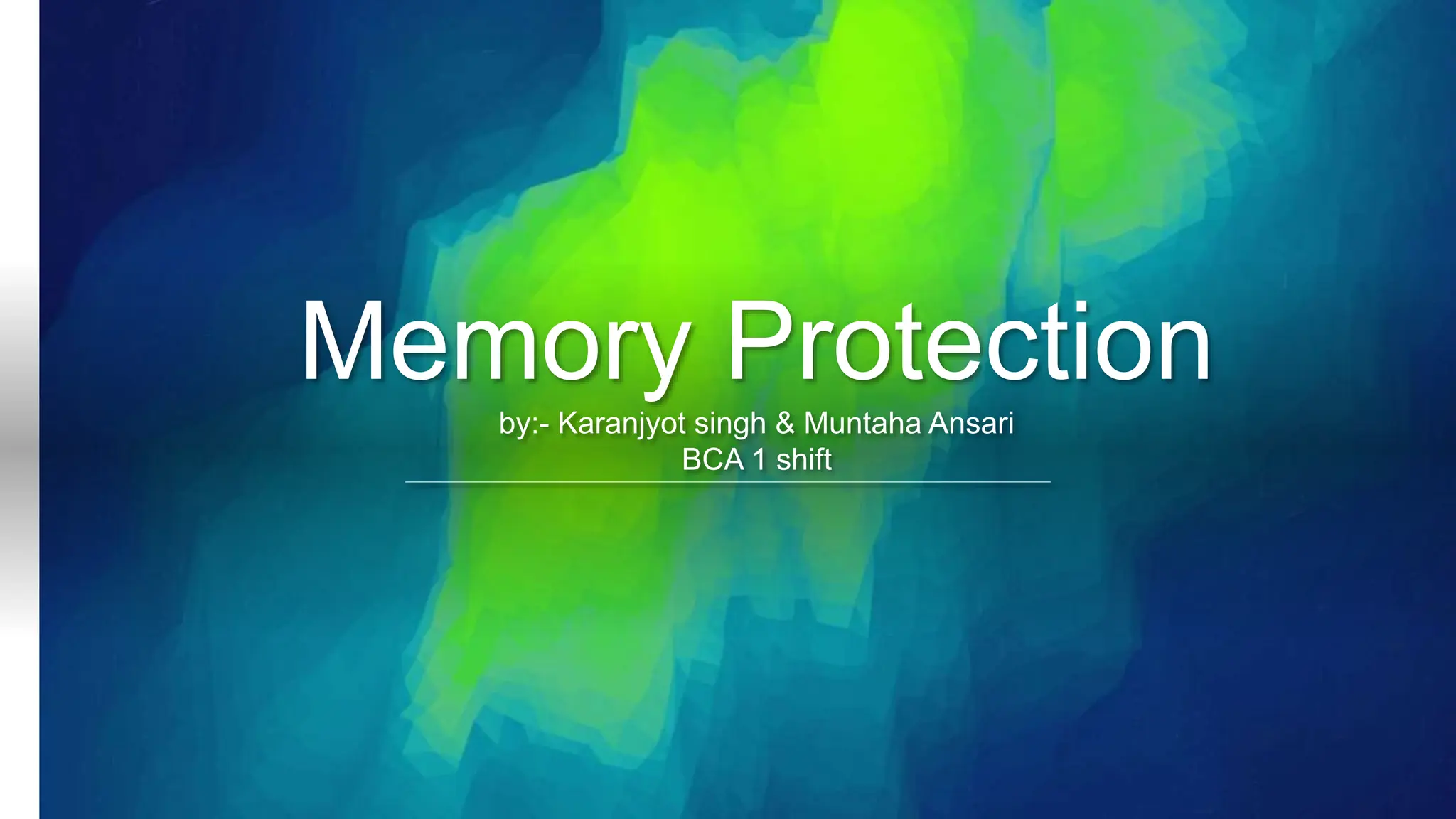 Memory Protection(OS) | PPTX