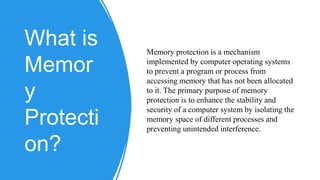 Memory Protection(OS) | PPTX
