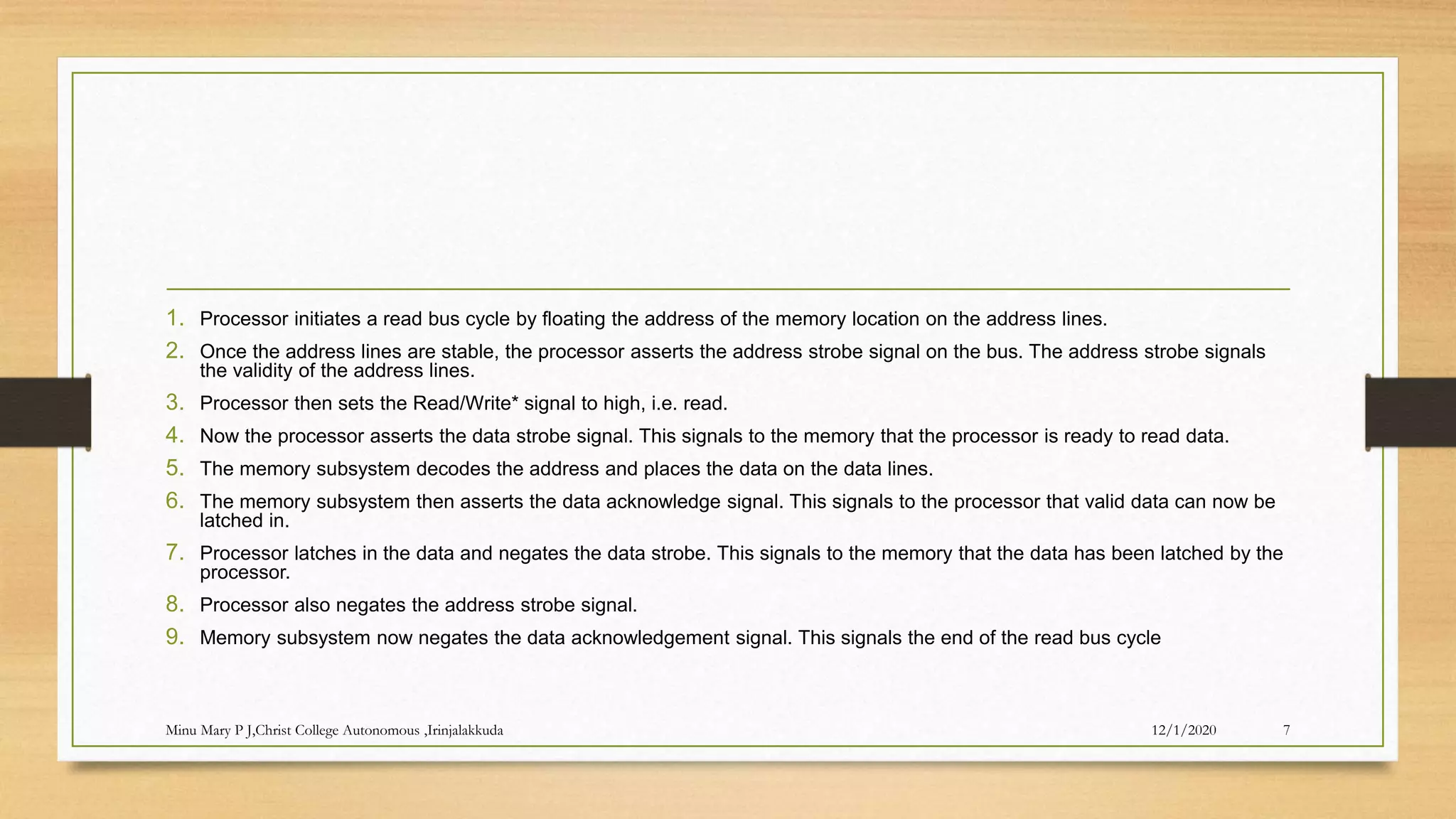 Memory read and write | PPTX