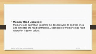 Memory read and write | PPTX