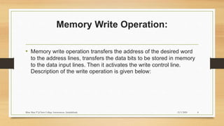 Memory read and write | PPTX