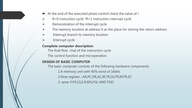 Basic Computer Organisation And Design | PPTX | Operating Systems | Computer Software and ...
